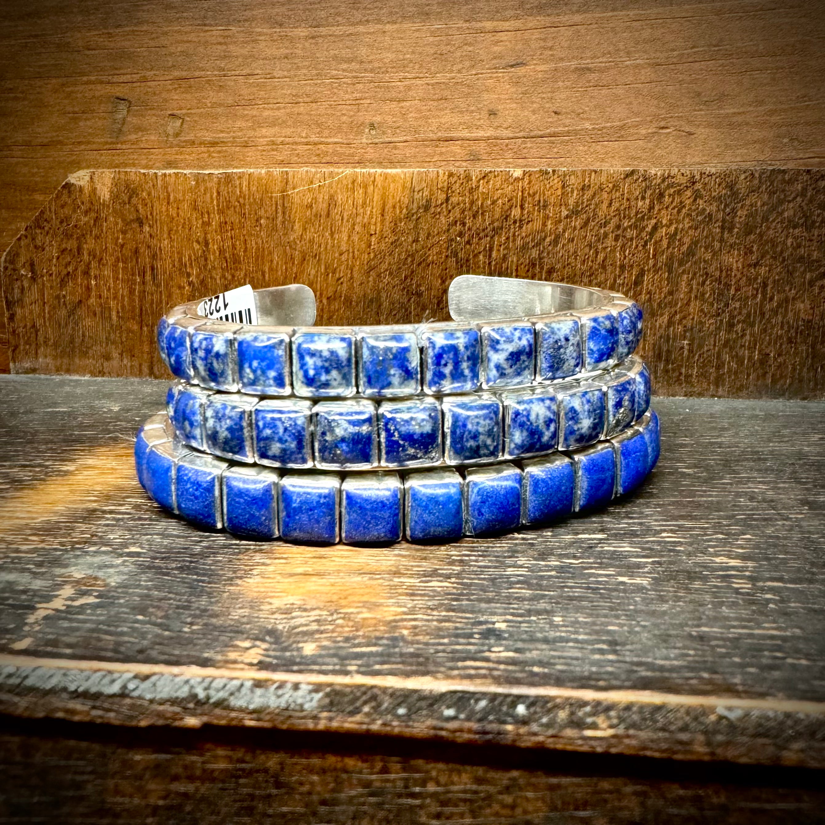 Denim Lapis Square Stacker Row Cuff (Medium) – Eagle's Shadow Trading Post