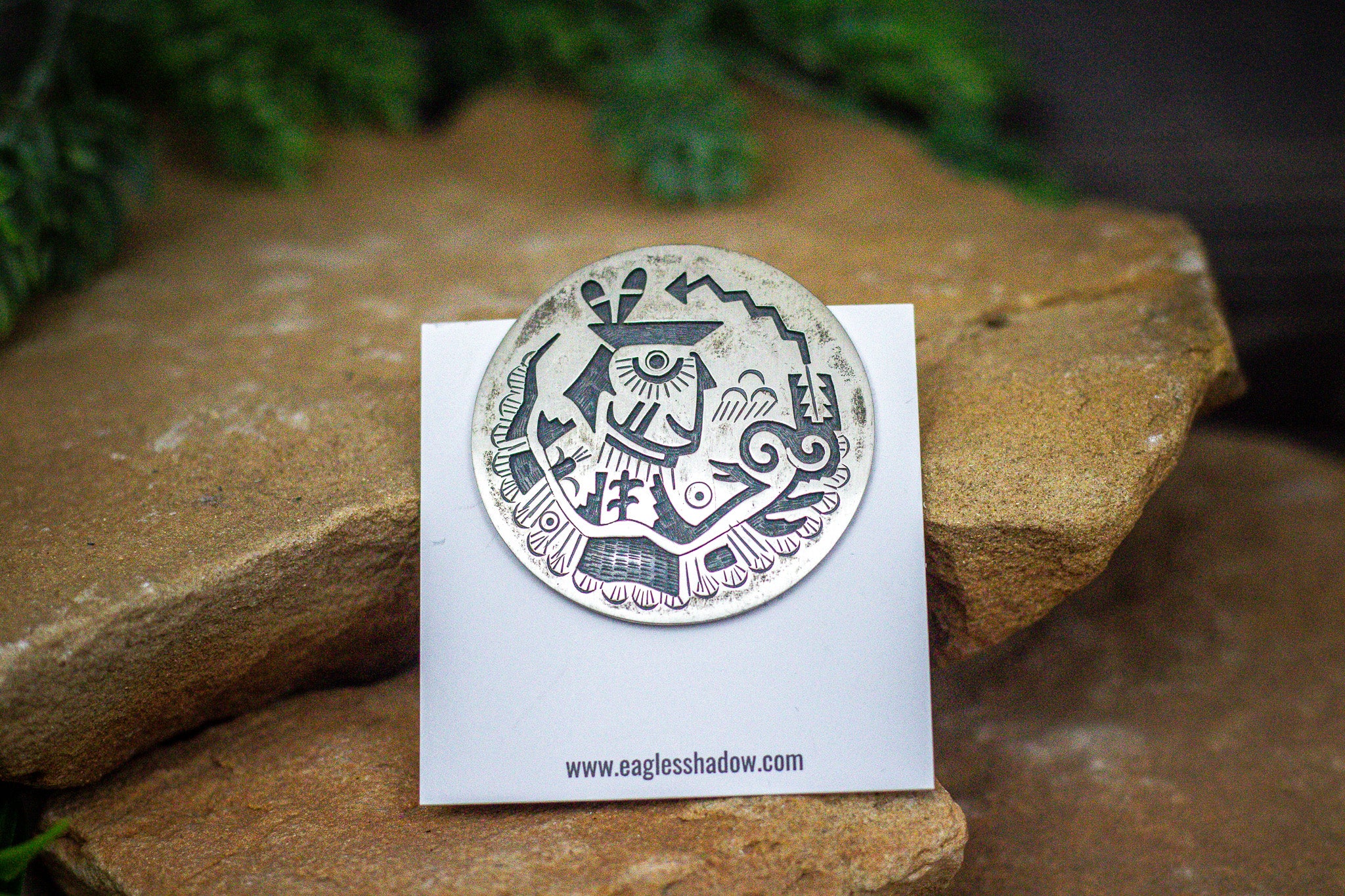 Hopi Overlay Weather Pattern Pendant/Pin – Eagle's Shadow Trading Post