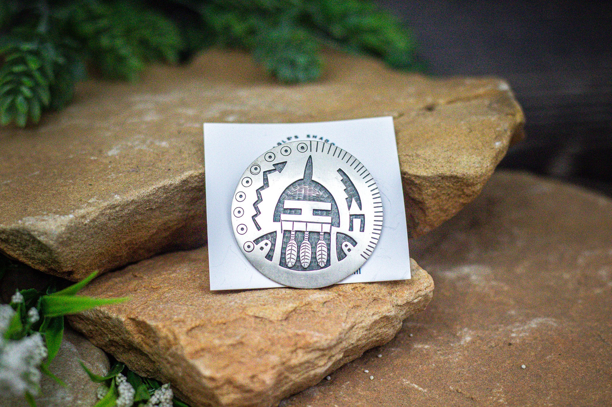 Hopi Overlay Longhair Kachina Pendant/Pin – Eagle's Shadow Trading Post