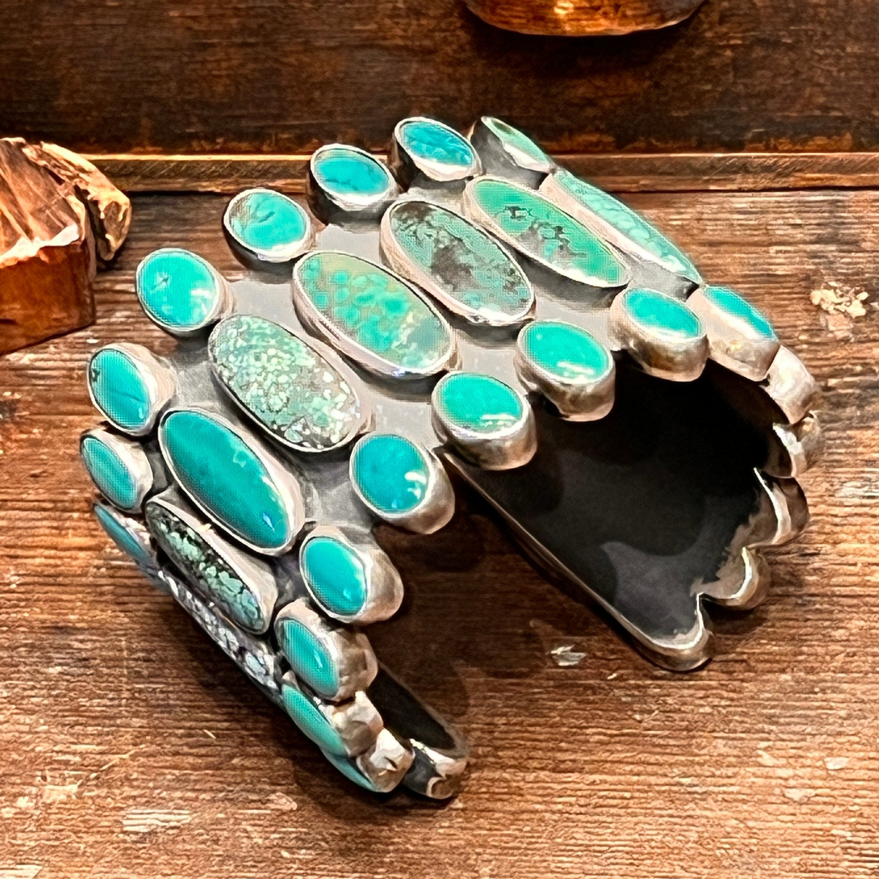 Multi Mine Turquoise 3 Row Cuff – Eagle's Shadow Trading Post